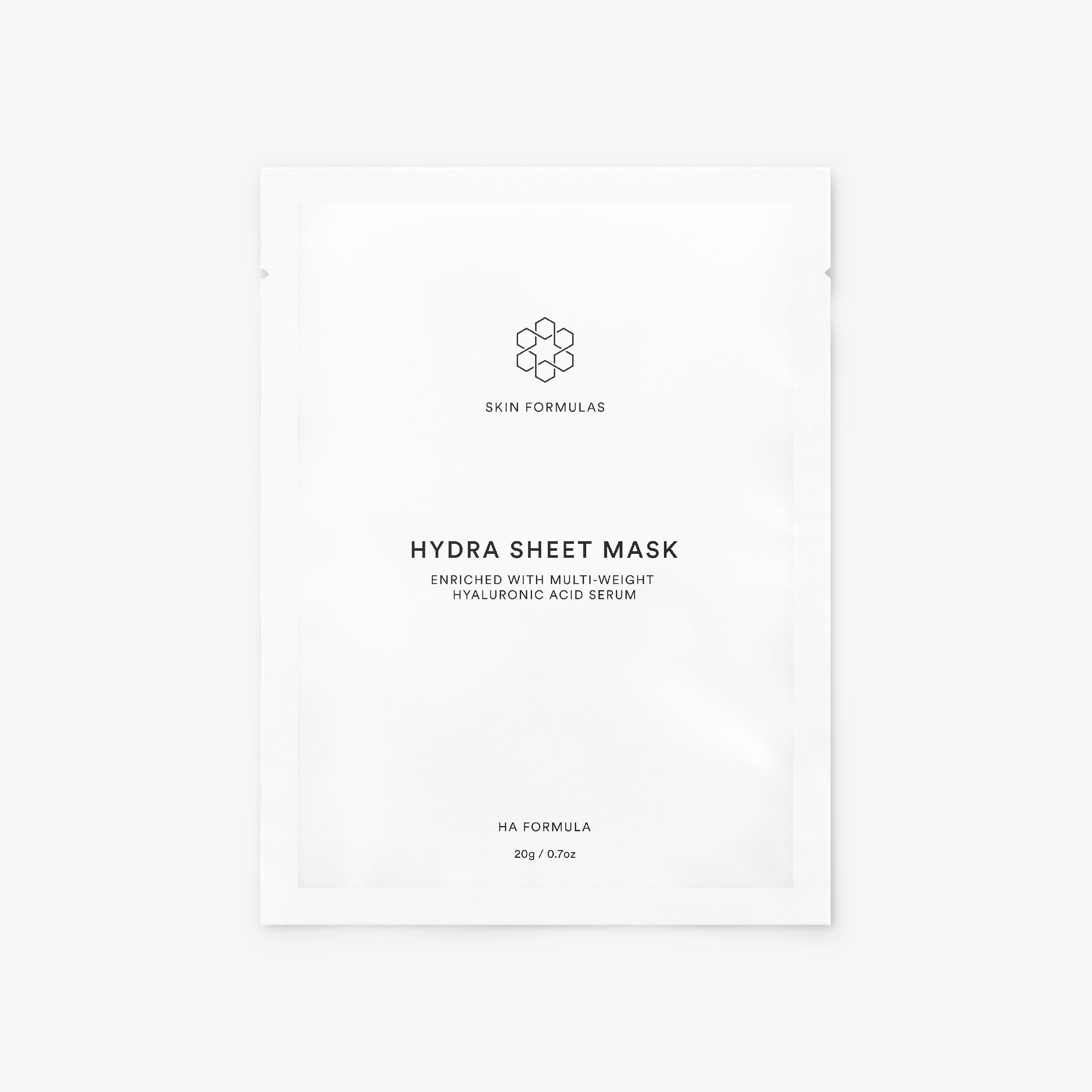 Hydra Sheet Mask · Hyaluronic Acid – Skin Formulas